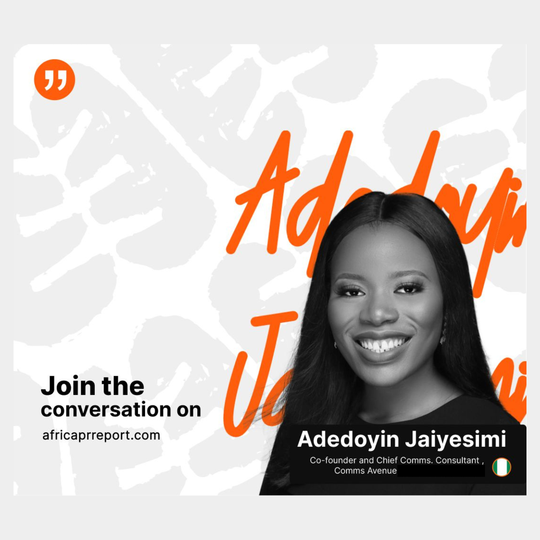 My takeaways from the 2023 Africa PR and Communications Report - Adedoyin Jaiyesimi